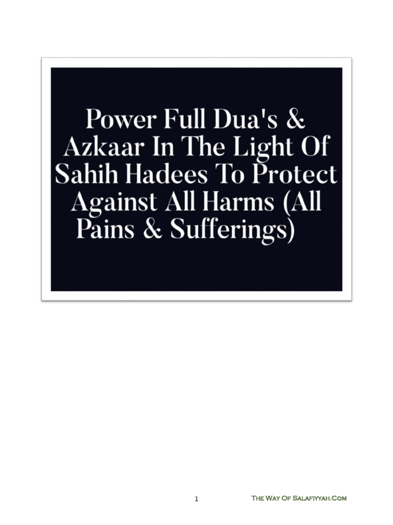 Powerful Dua'en & Azkaar | PDF | Muhammad | God In Islam