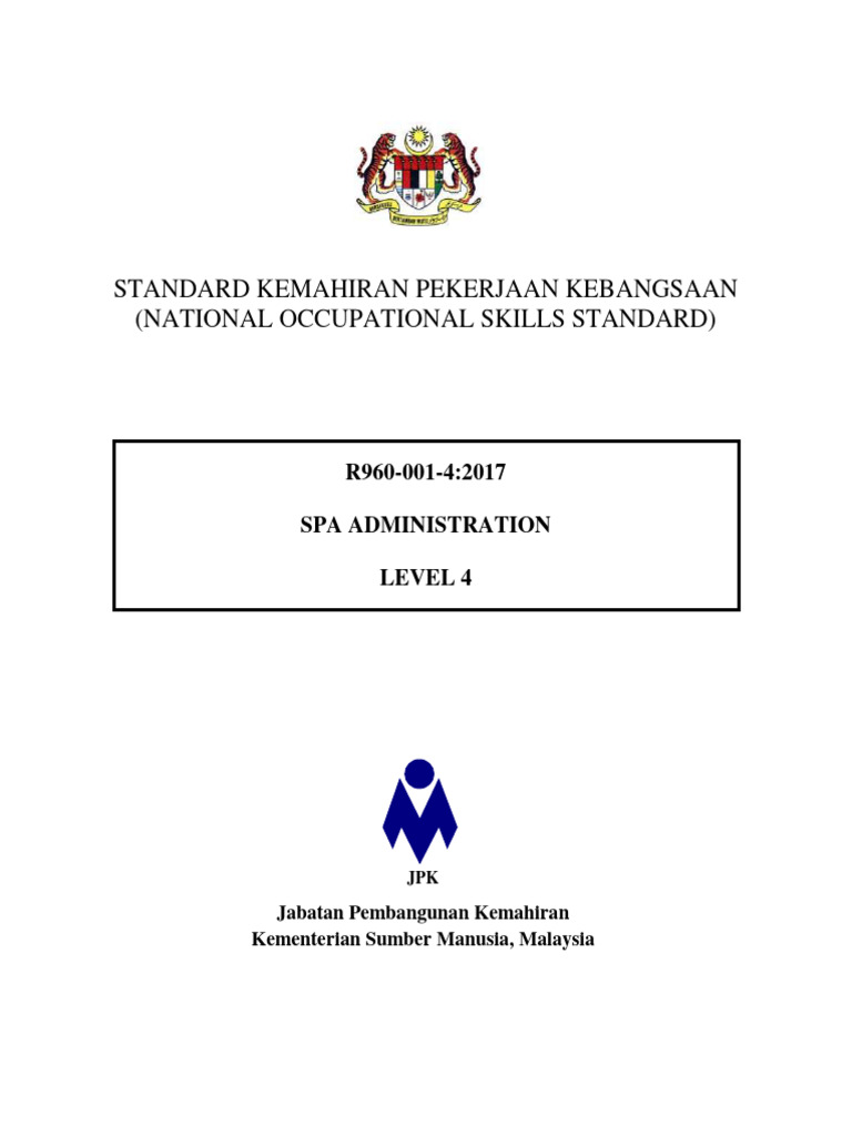 4761 A s960 001-4-2017 Spa Administration PDF | PDF | Spa | Tourism