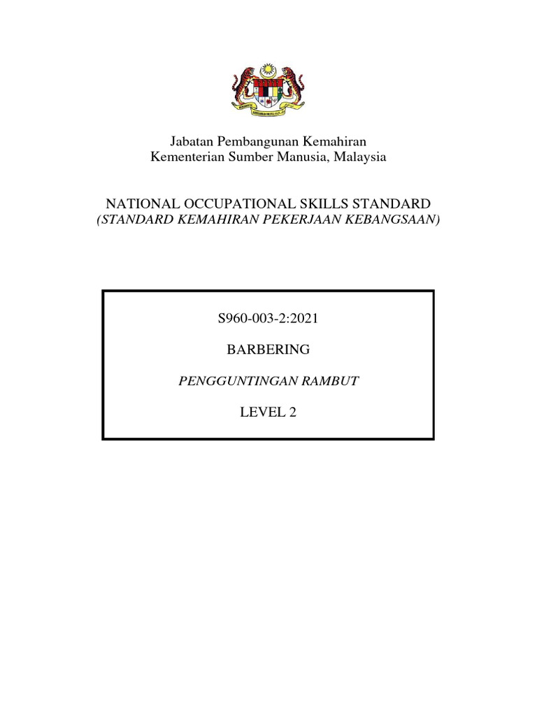 7209-A-S960-003-2-2021 BARBERING LEVEL 2 PDF | PDF | Hairstyle | Hairdresser