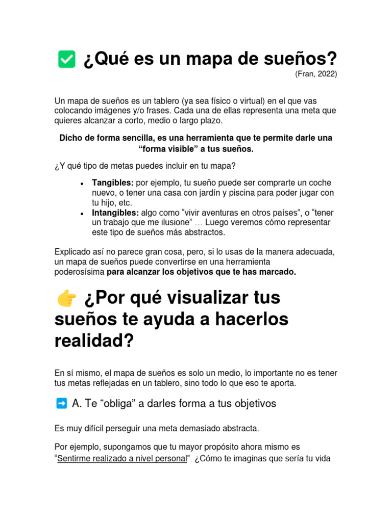 Qué Es Un Mapa de Sueños y Cómo Se Hace | PDF | Sueño