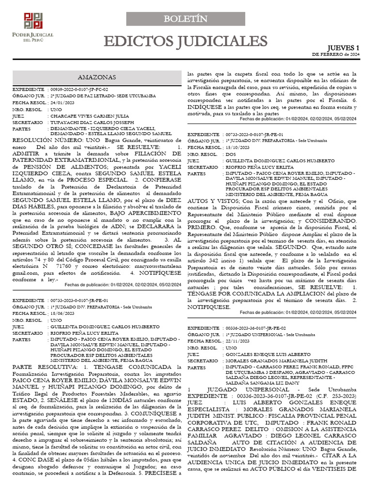 Boletin 01 02 2024 | PDF | Fiscal | Demanda judicial Boletin 01 02 2024 | PDF | Fiscal | Demanda judicial