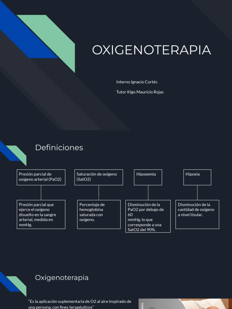 Oxigenoterapia Adulto | PDF | Oxígeno | Gases