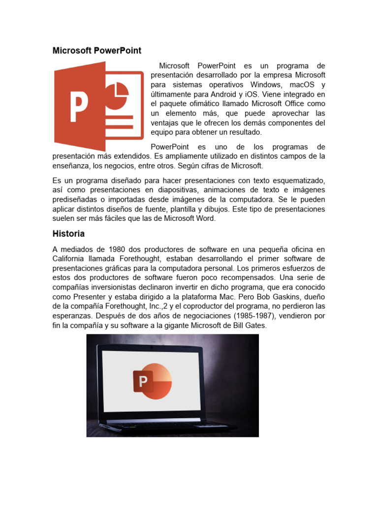 Microsoft PowerPoint | PDF | Microsoft PowerPoint | Software de la aplicacion