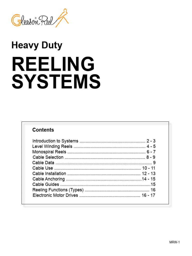Gleason Reel - Reeling Systems | PDF | Machines | Mechanical Engineering