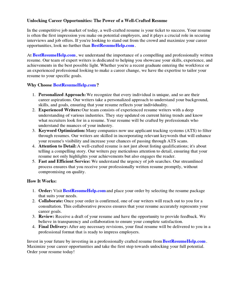 Crafting an Effective Resume Guide | PDF | Résumé | Intelligence Analysis