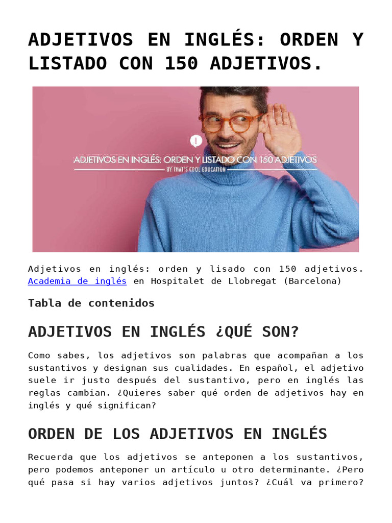 MPDF | PDF | Adjetivo | Unidades Semánticas