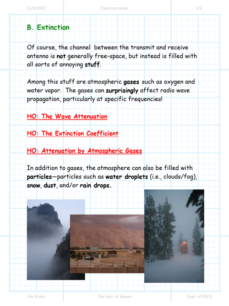 Section 7B Extinction Package | Download Free PDF | Attenuation | Waves
