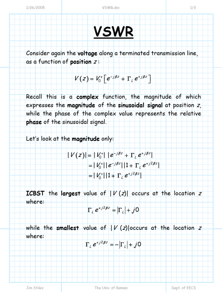 VSWR | PDF