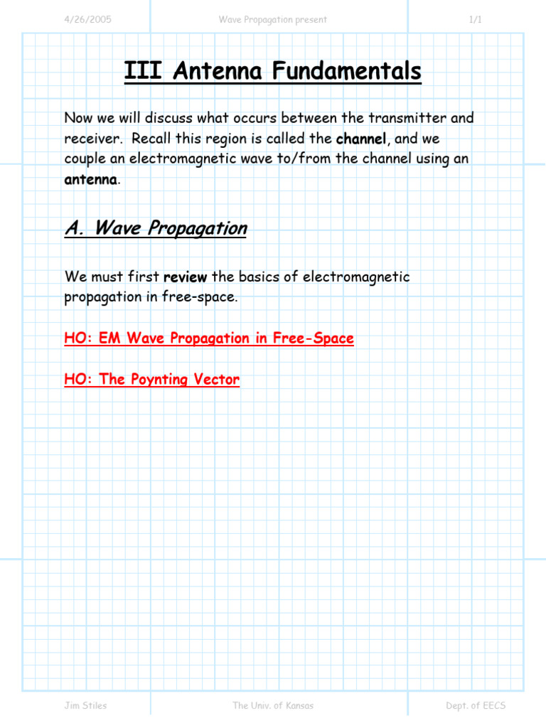 Wave Propagation Package | PDF | Waves | Electromagnetic Radiation