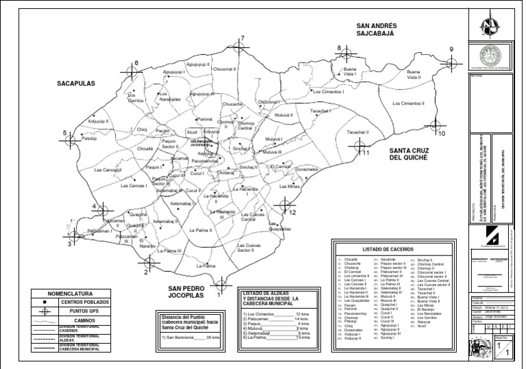 29a Mapa Territorial San Bartolome Jocotenango Actualizada | PDF