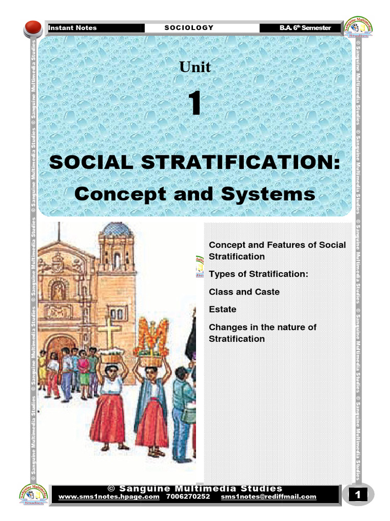 Sociology 6S Social | PDF | Social Stratification | Social Status