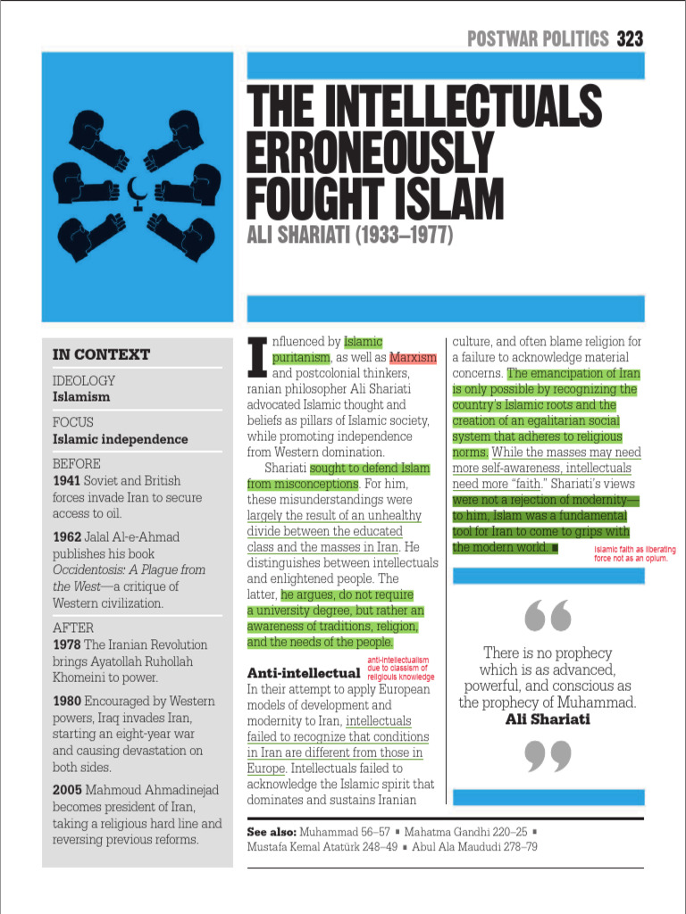 The Political Philosophy of Ali Shariati | PDF | Iran | Ruhollah Khomeini