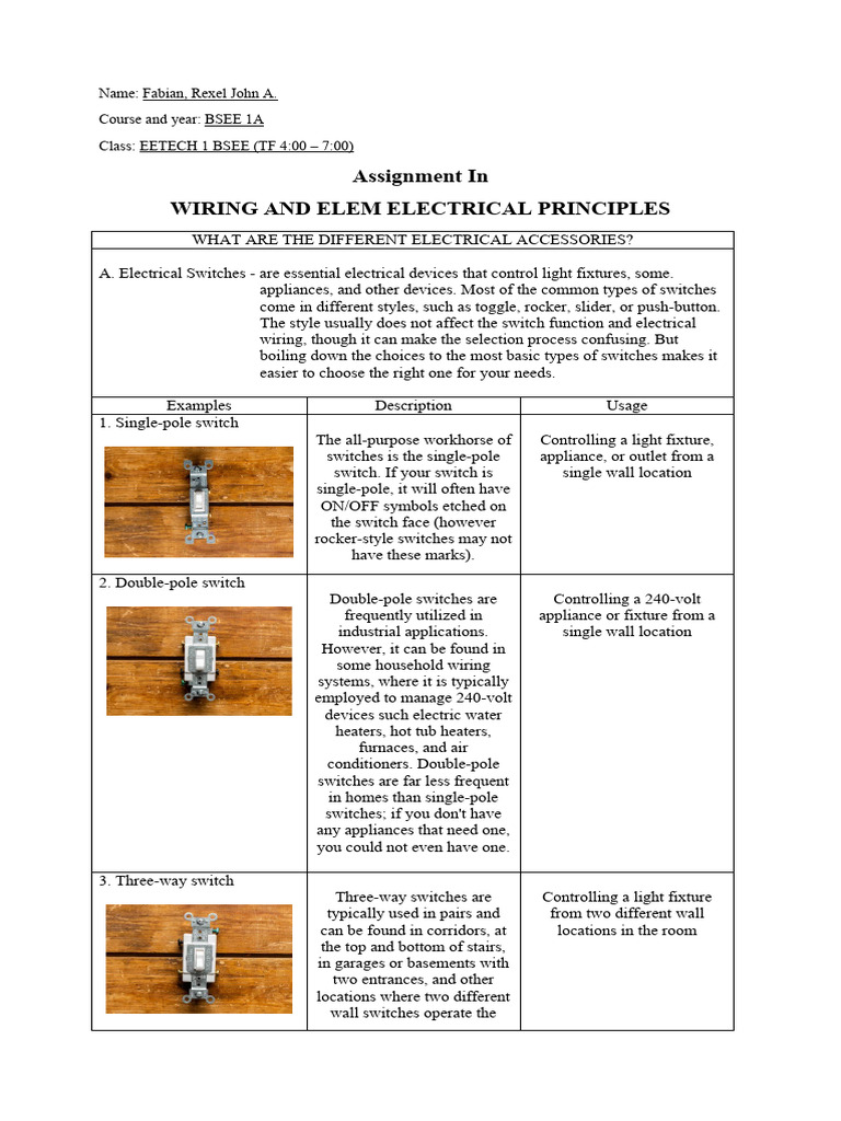Different Electrical Equipment, Tools and Devices | PDF | Pipe (Fluid ...