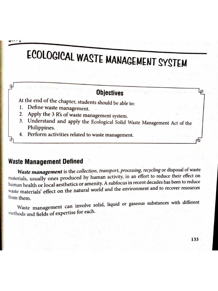 Ecological Waste Management System | PDF