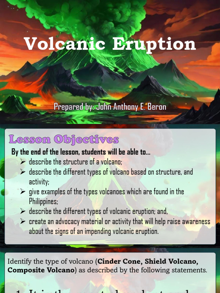 Q3 - 02 Science 9 - Volcanic Eruption | PDF | Types Of Volcanic ...