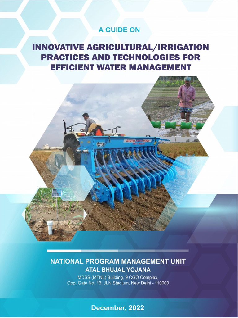 Innovative Practices for Water Management | PDF | Agriculture | Soil