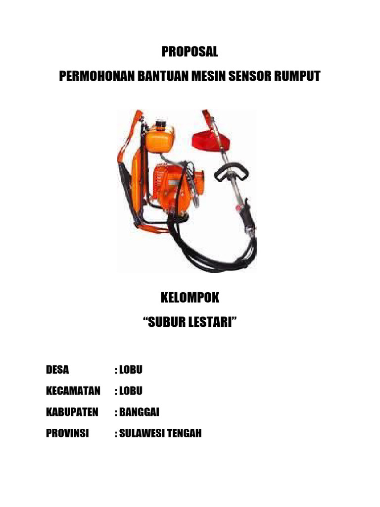 Mesin Sensor Rumput Proposal 2 | PDF