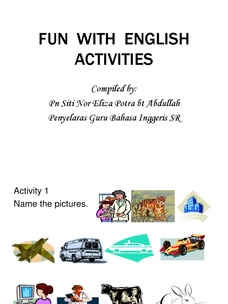 Fun English Activities for Kids | PDF | Cats | Beverages