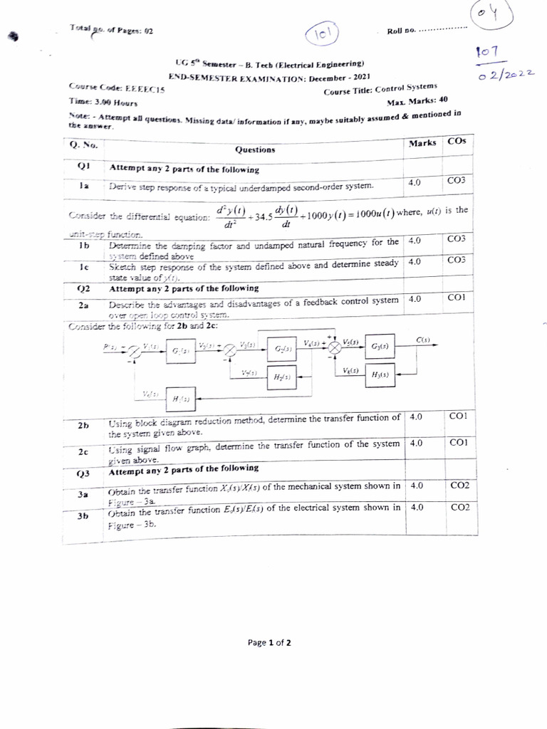 Sem 6 Pyq | PDF | Electricity | Control Theory