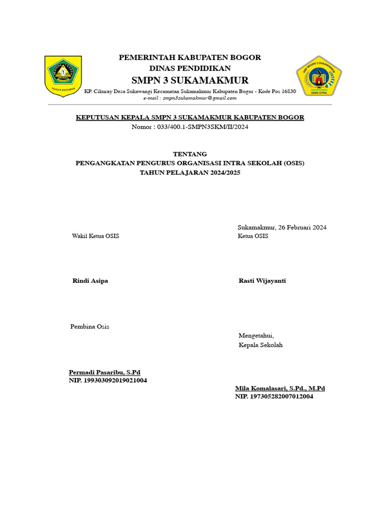 Form Tanda Tangan Peresmian | PDF