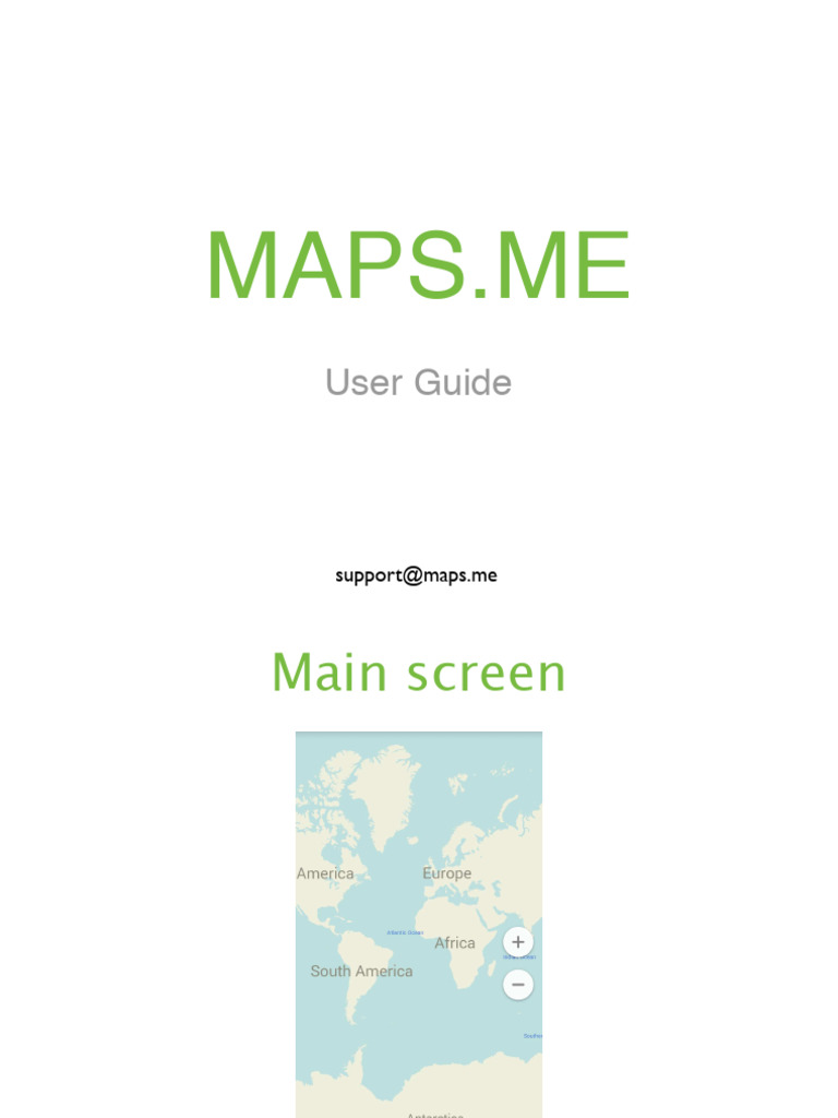 MAPS ME User Guide | PDF | Icon (Computing) | Map
