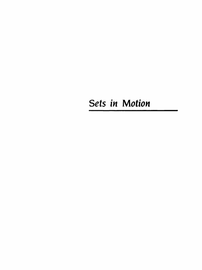 Sets in Motion | PDF | Art | Young Adult