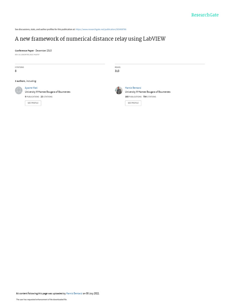 A New Framework of Numerical Distance Relay Using LabView | PDF | Electric Power Transmission ...