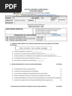 Preguntas de Examenes Quinto Grado Primer Trimestre | PDF