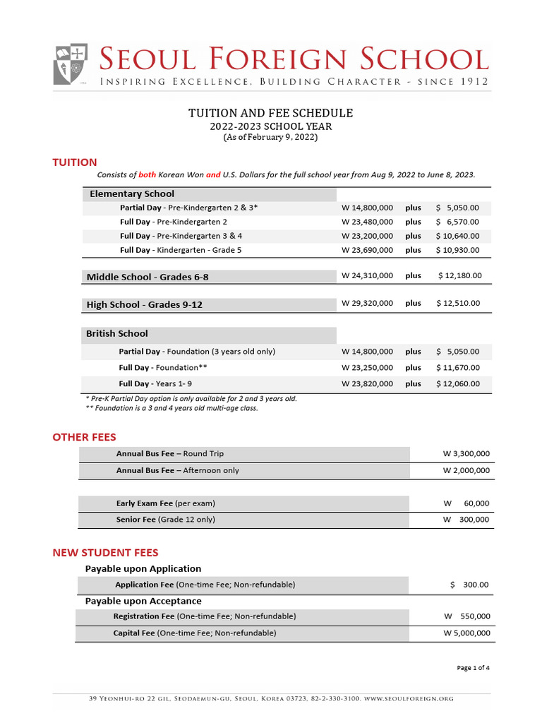 2022-2023 Tuition Fees & Payment Guide | PDF | Fee | Tuition Payments