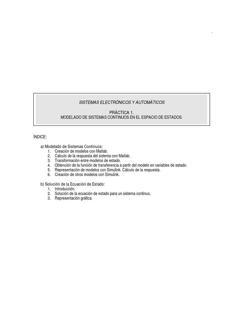 Ejemplo de Practica Modelado de Variables de Estado | PDF | Matriz (Matemáticas) | Valores ...