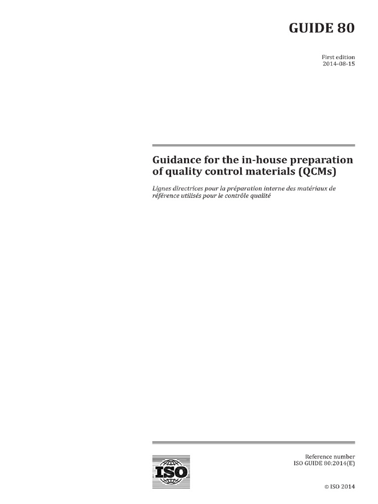 Iso Guide 80-2014 | PDF
