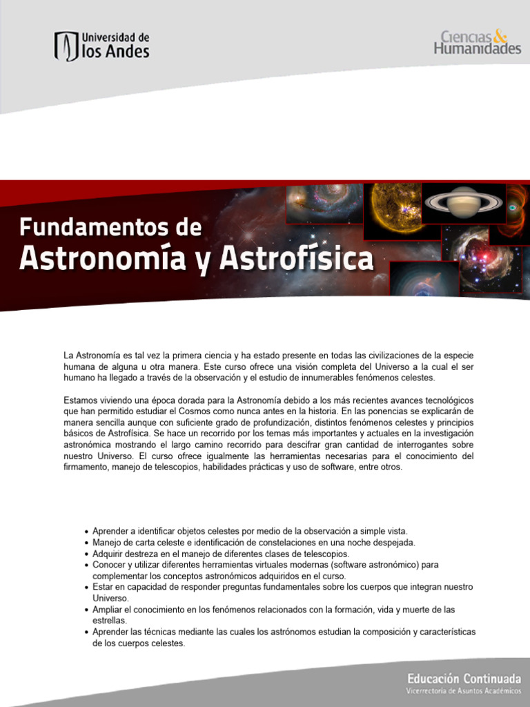 Curso de Fundamentos de Astronomia y Astrofisica | PDF | Astronomía ...
