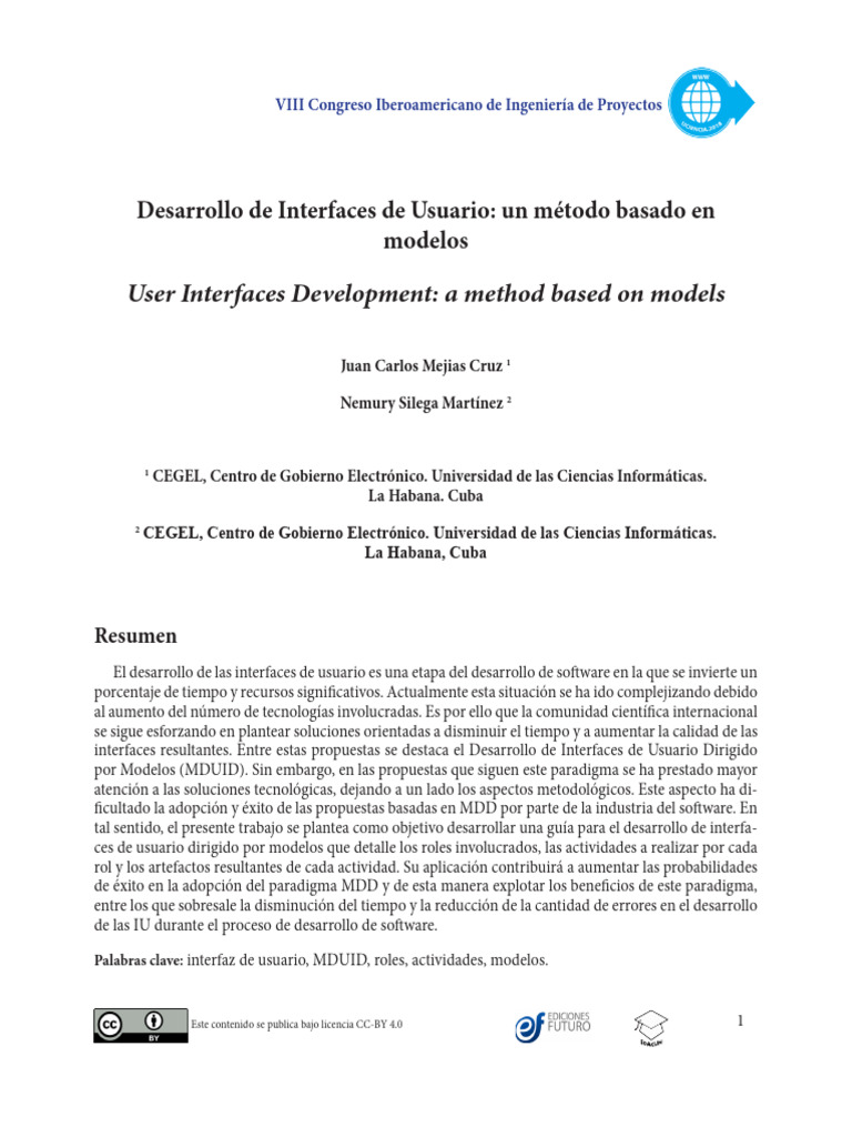 Desarrollo de Interfaces de Usuario: Un Método Basado en Modelos | PDF ...