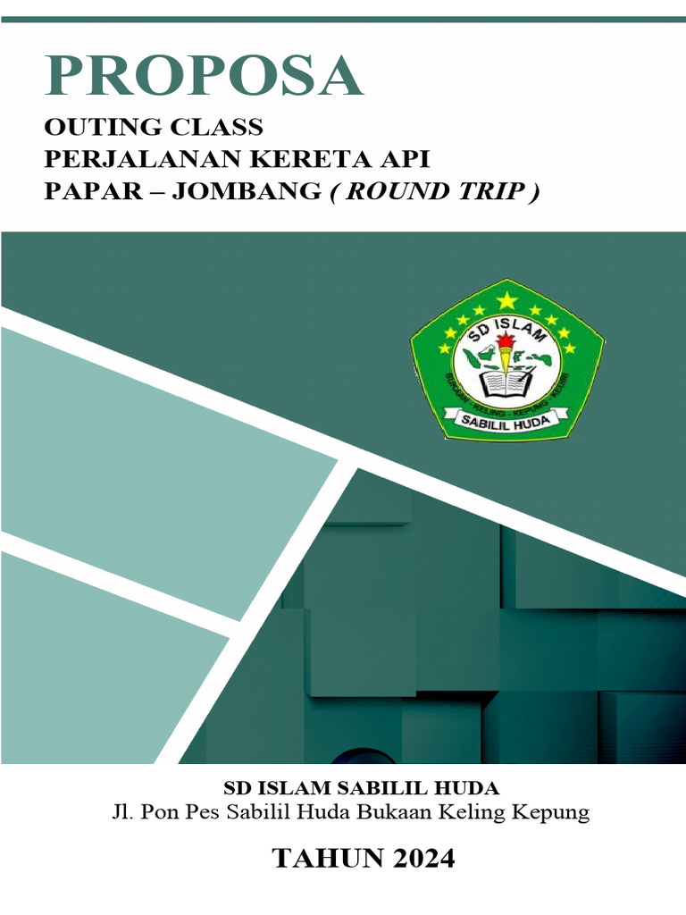 PROPOSAL OUTING CLASS KERETA API | PDF