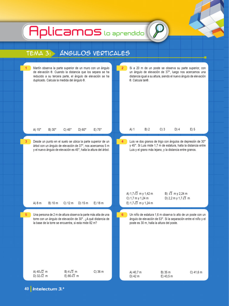 L.A - Actividades - Trigo 3°-40-41 | PDF
