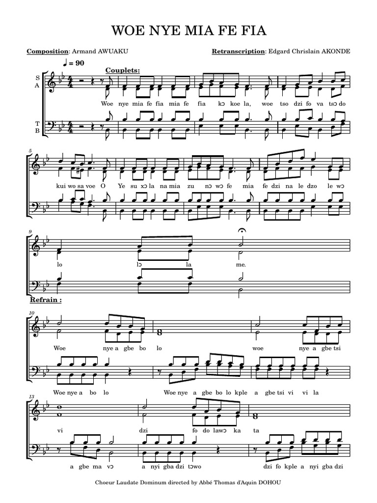 Woe Nye Mia Fe Fia | PDF