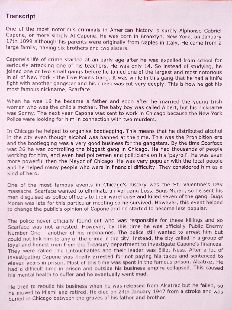 Al Capone | PDF