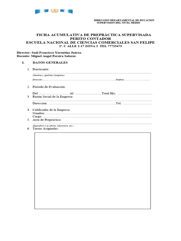 Ficha Prepractica | PDF