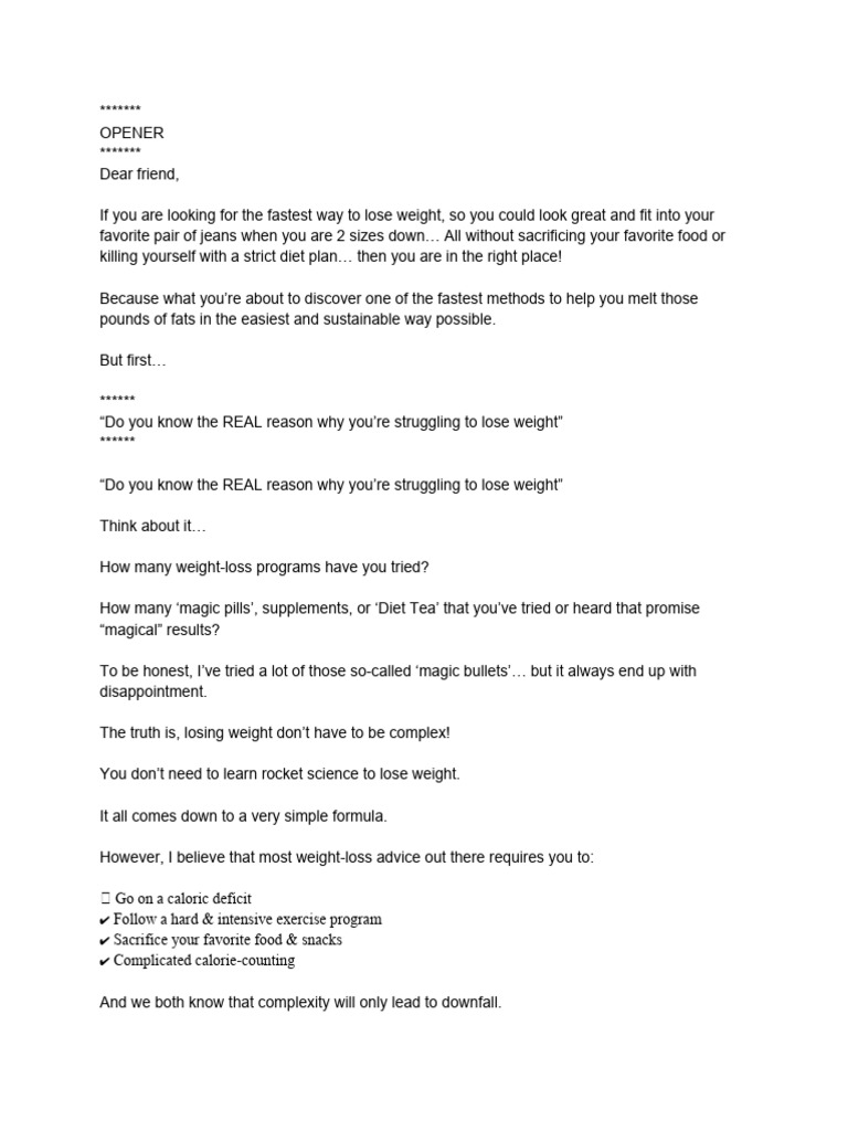 Iff Fe Script | PDF | Dieting | Weight Loss