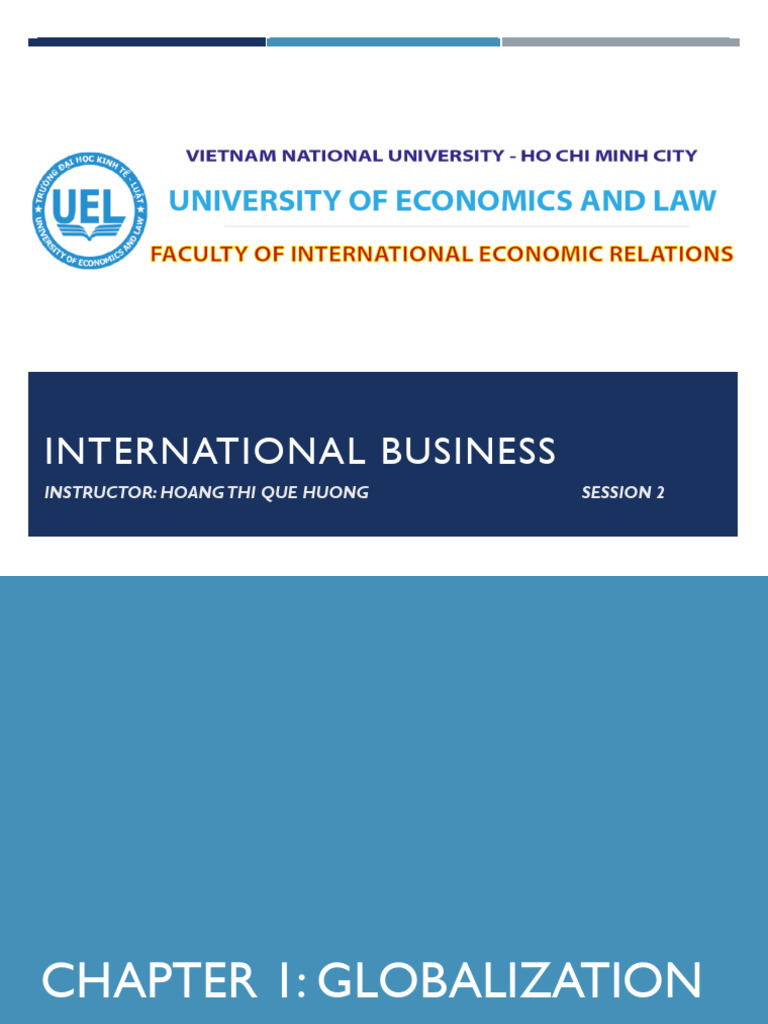 Chap 1 | PDF | Globalization | Trade