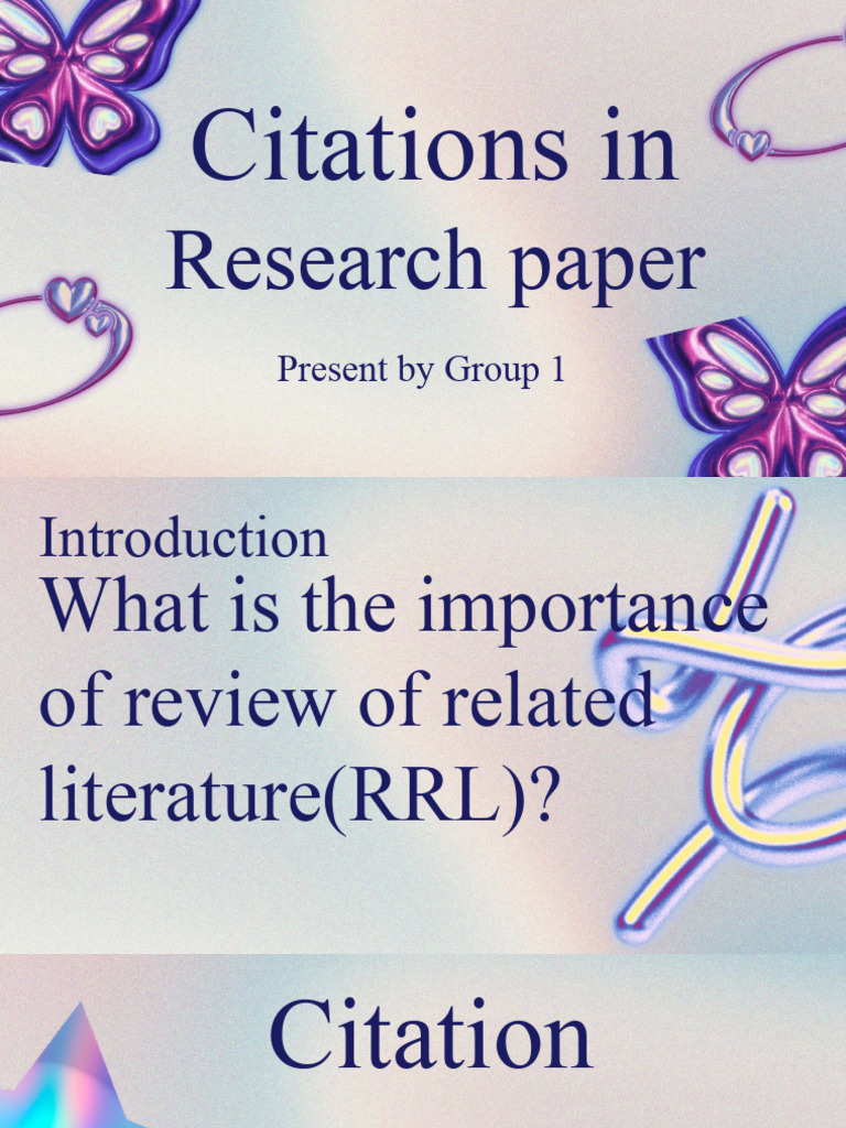Citation in Research | PDF | Citation | Human Communication