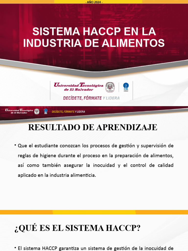 Aplicación Del Sistema Haccp | PDF | Análisis de Riesgo y Puntos Críticos de Control | Seguridad ...