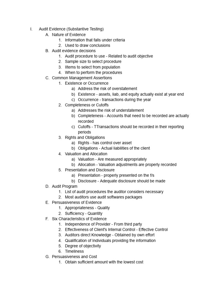 Audit Evidence | PDF | Audit | Economies