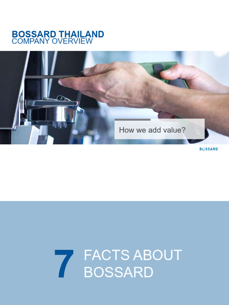 Bossard Company Profile | PDF | Logistics | Rivet