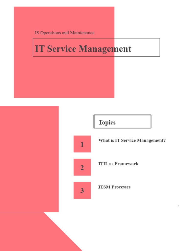 IT Service Management | PDF | It Service Management | Information ...
