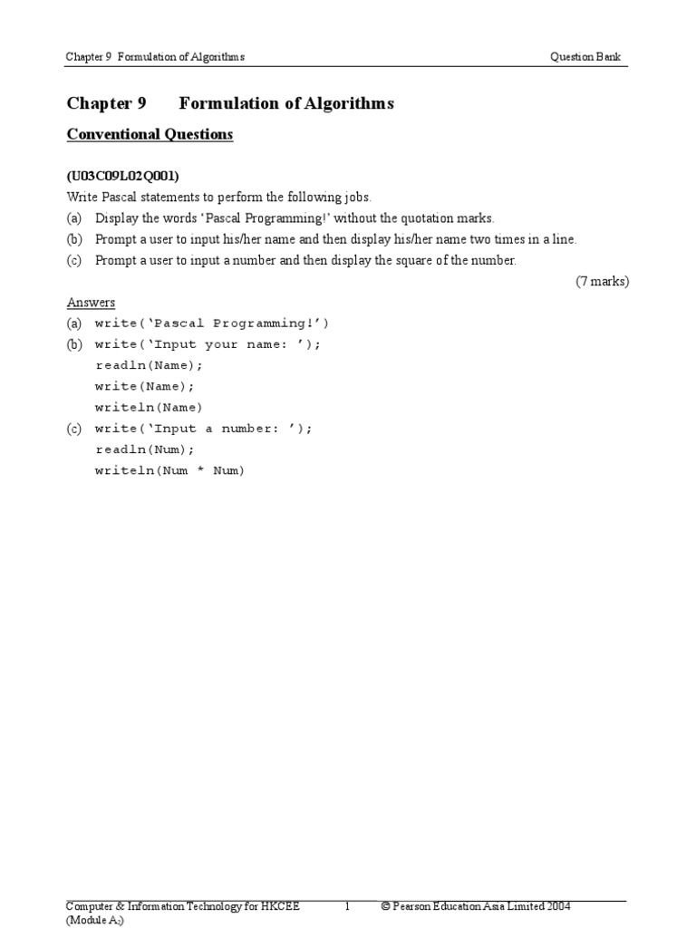 Module A Exercise ModA2 - QB09 - Eng | Download Free PDF | Algorithms | Array Data Structure
