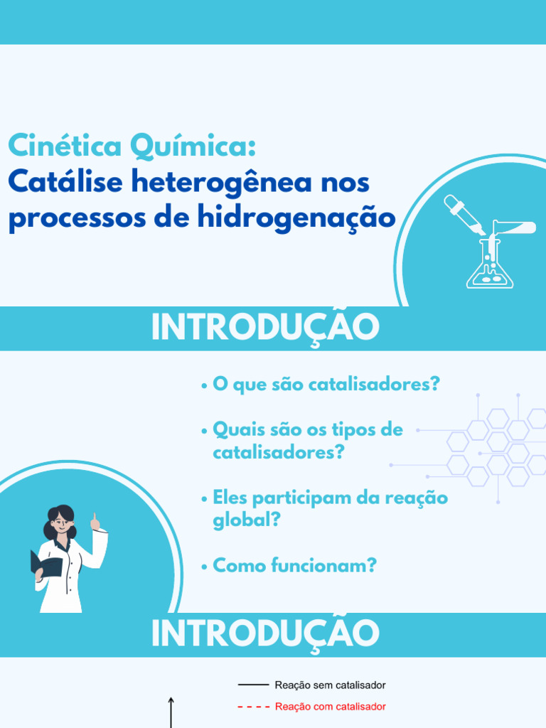Catálise Heterogênea | PDF | Hidrogenação | Catálise