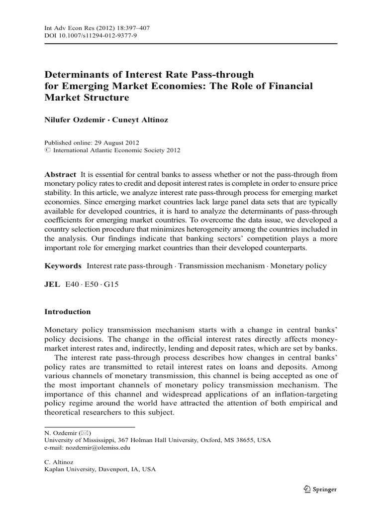 IR Pass | PDF | Monetary Policy | Eurozone