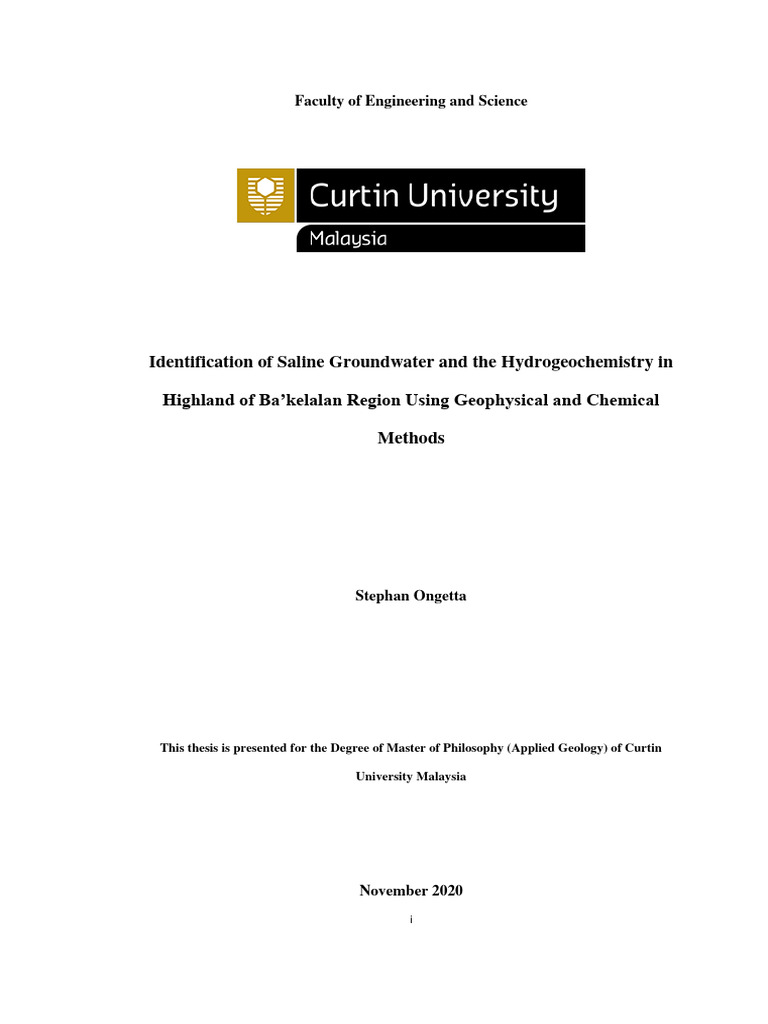 identification-of-saline-groundwater-and-the-hydrogeochemistry-in