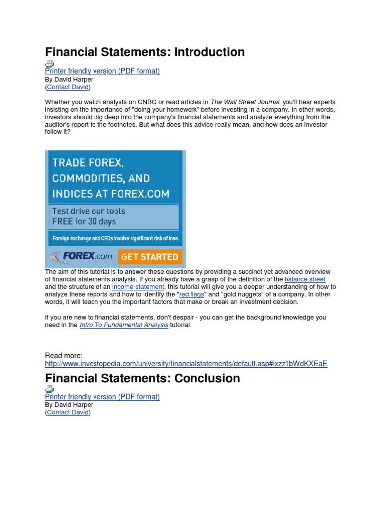 Financial Statements: Introduction: Printer Friendly Version (PDF ...